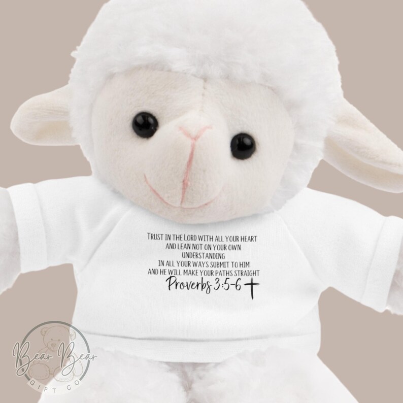 Custom Christian Bible Verse Lion or Lamb Plush Gift, Scripture Plushie ...