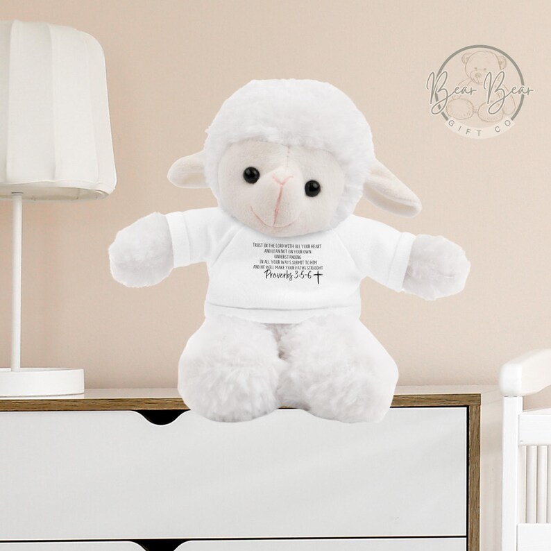 Custom Christian Bible Verse Lion or Lamb Plush Gift, Scripture Plushie ...