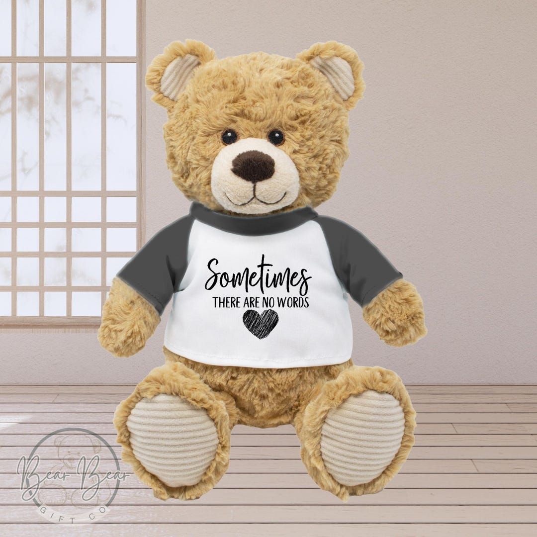 Sometimes There Are No Words Teddy Bear Gift, Sympathy Bereavement ...