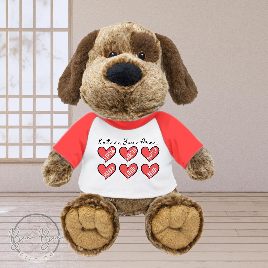 Personalized Affirmations Teddy Bear Gift, You Are Enough Strong Loved ...