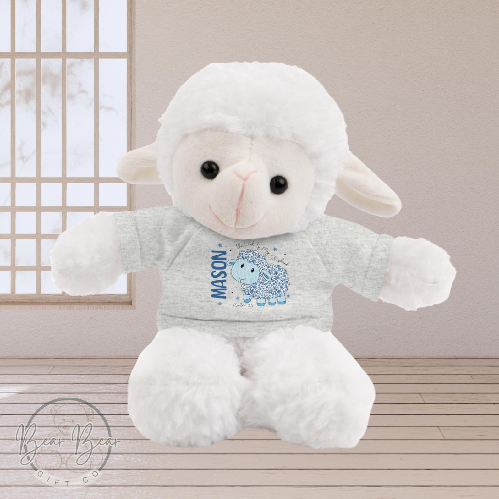 Psalm 23 Bible Verse Sheep Plushie, the Lord is My Shepherd Lamb Plush ...