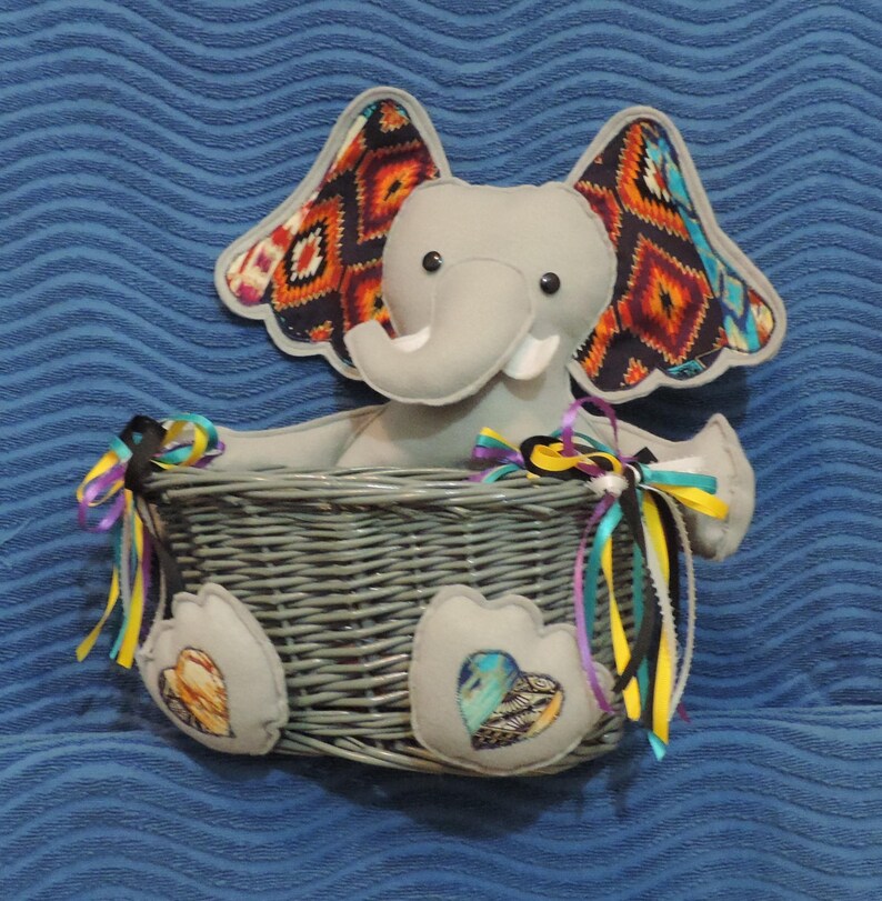 Elephant Basket - Etsy
