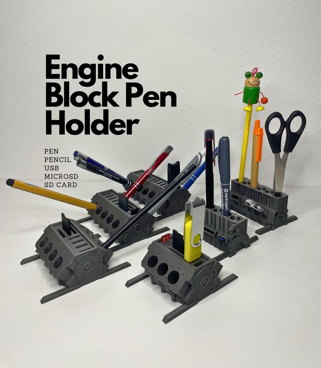Pen Holder Engine Block V6 V8 V10 V12 - Etsy
