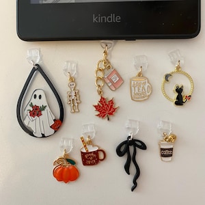 Fall Charms for Kindle, Phone, Tablet, USBC Port, Cute Fall Aesthetic ...