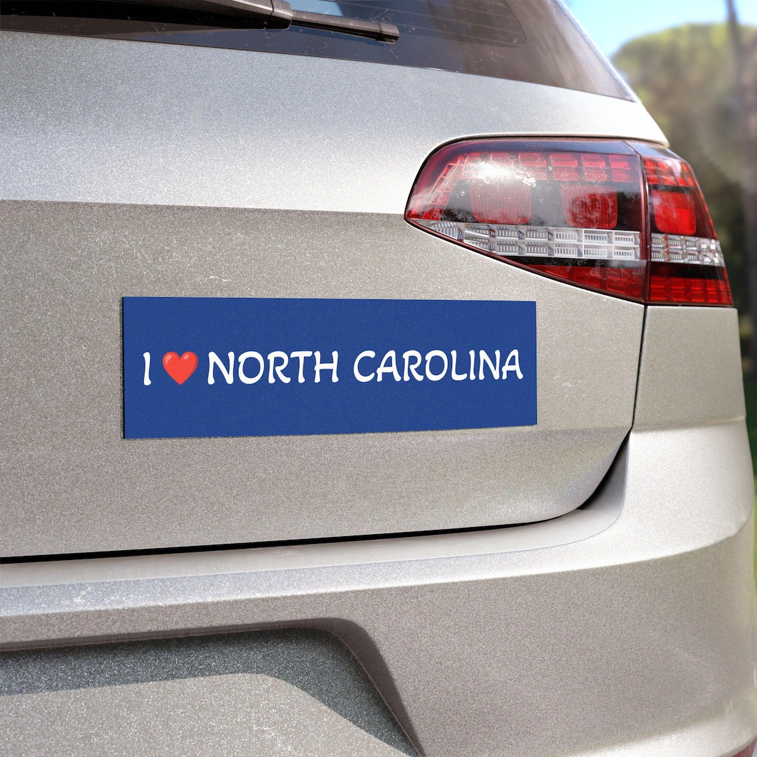Car Magnets: 'I Love North Carolina' Design, Travel Magnet, Fridge ...