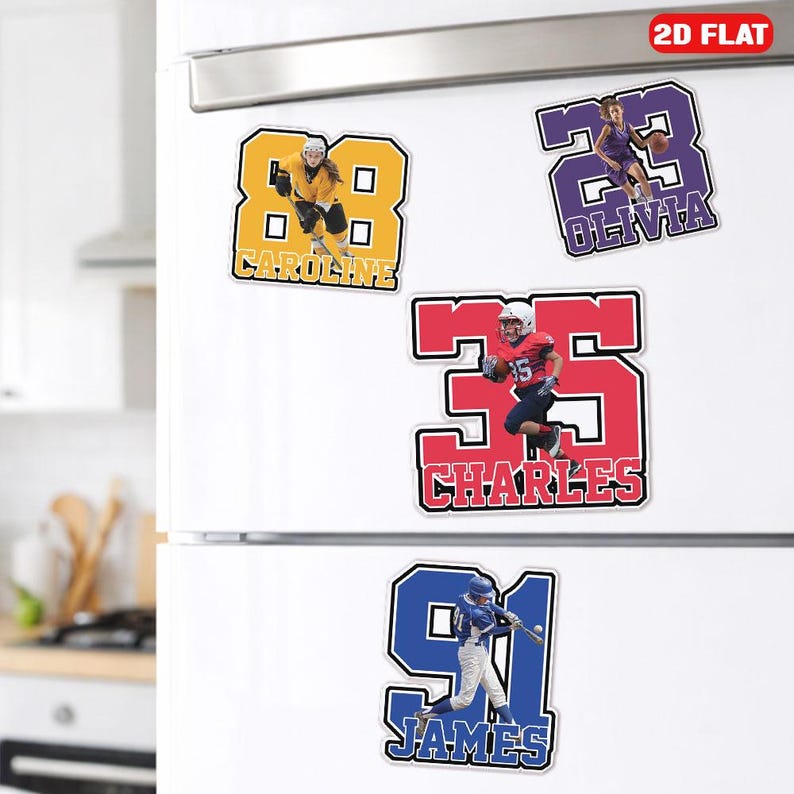 Custom Sport Locker Magnet Personalized Team Name Magnet Football ...
