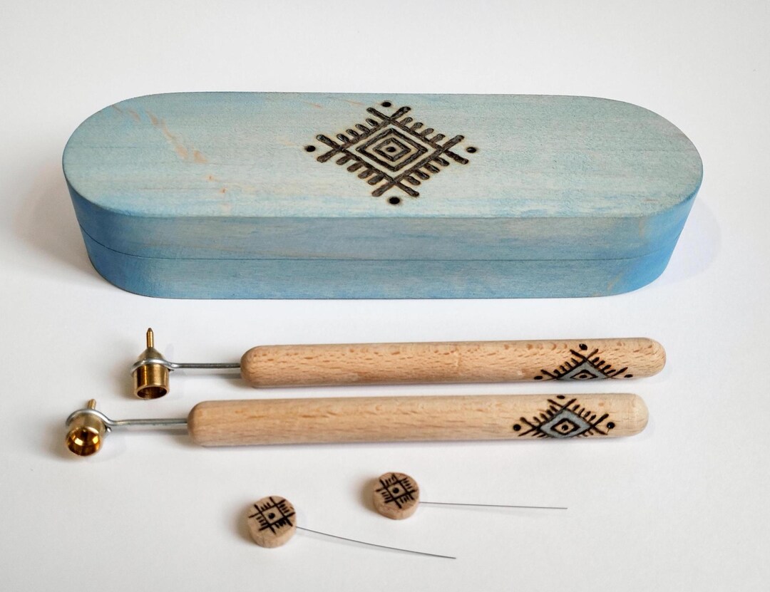 Pysanky Kit, Kistky Set in a Wooden Box, Pysanky Tools and Supplies ...