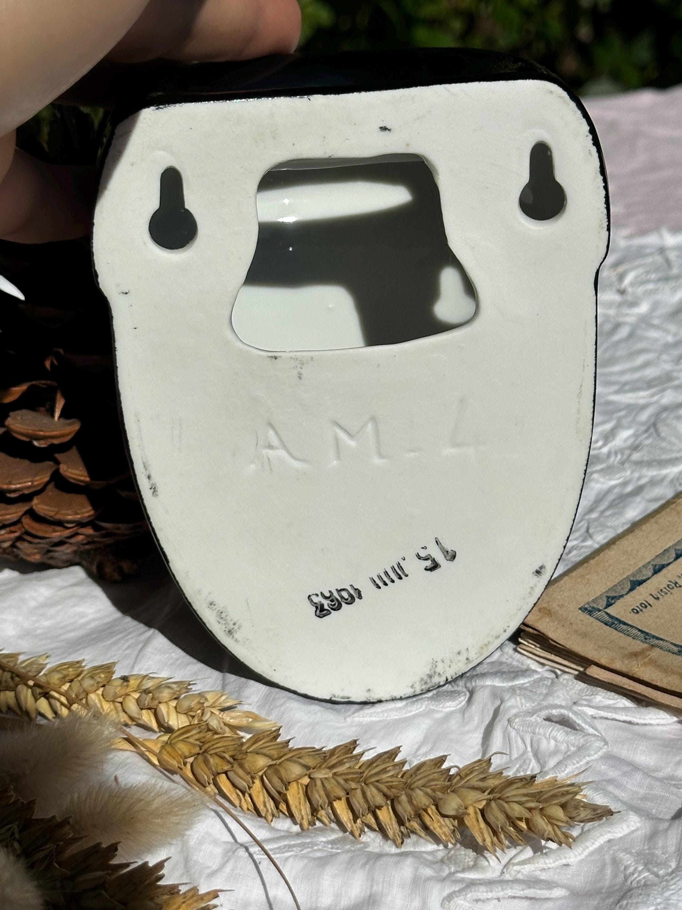 Vintage Porcelain Wall Mounted Toothbrush Holder // Toothbrush Holder ...