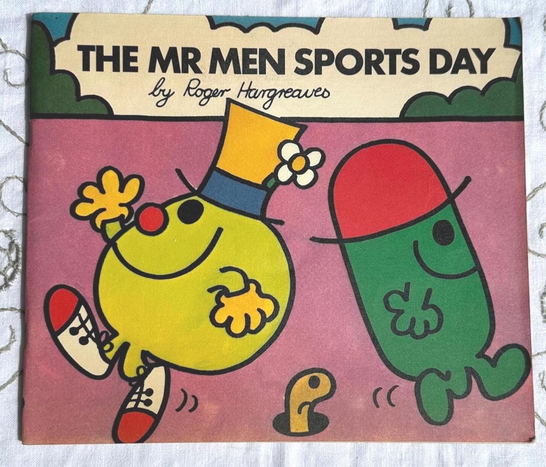 THE MR MEN Sports Day by Roger Hargreaves 1977 Vintage Book - the Mr ...