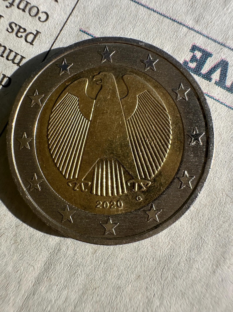 2020 German 2 Euro Coin, Letter G // Federal Eagle // Collector's Coin ...