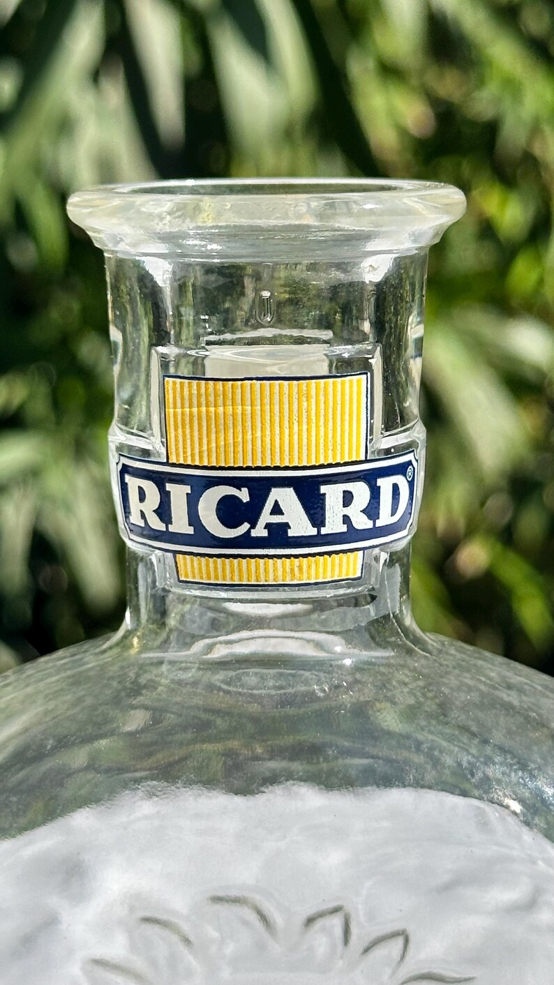 RICARD Vintage French Advertising Water Pitcher - Bistro Bar ...