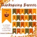 Thanksgiving Banner Printable - DIY Banner Thanksgiving Template ...