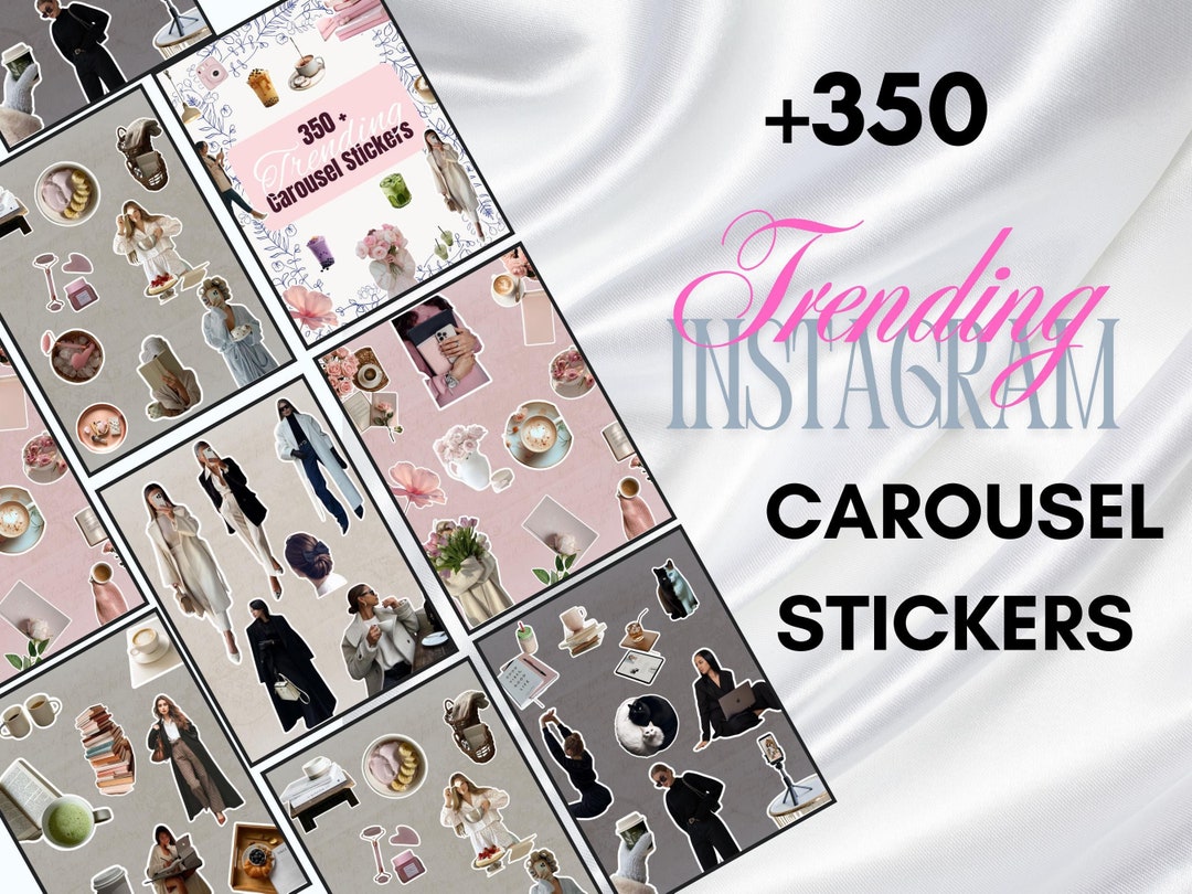 350+ Trending Viral Instagram Carousel Stickers | Canva Templates With ...