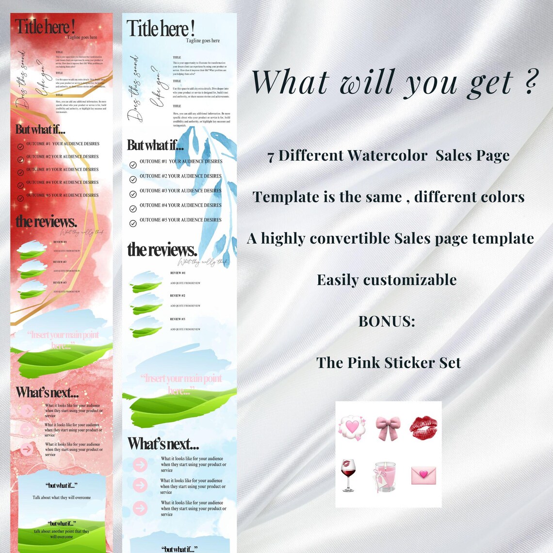 7 Beacons , Stan Store Sales Page Template Editable Canva , High ...