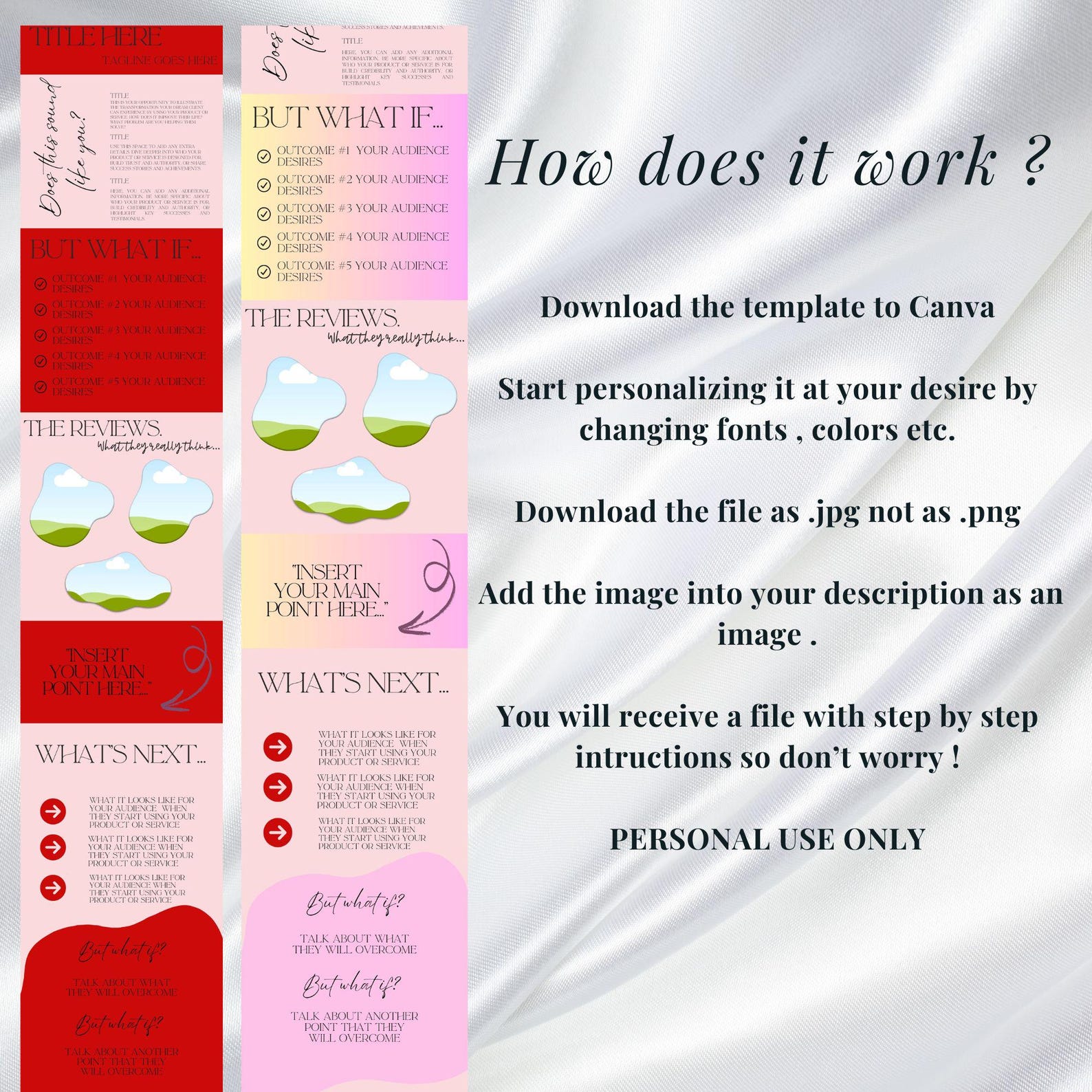 7 Beacons , Stan Store Sales Page Template Editable Canva , High ...
