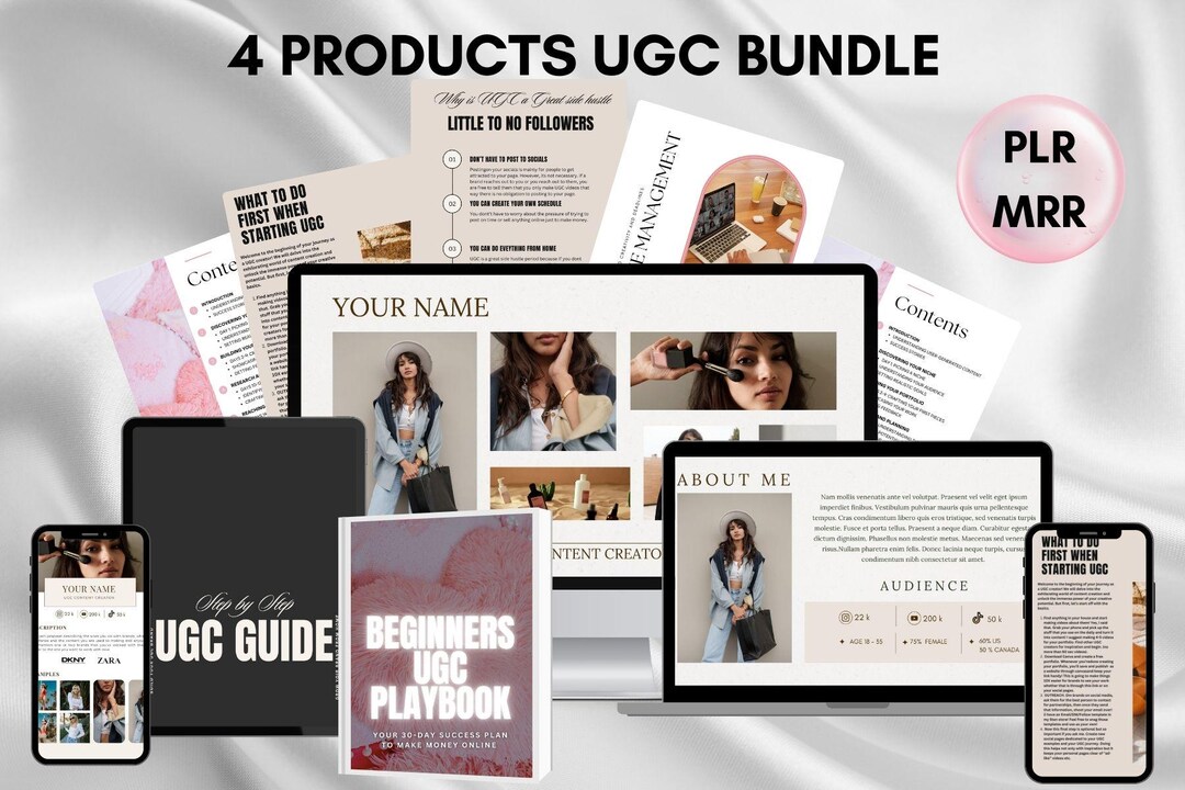 PLR UGC Bundle Ebook , Ugc Portfolio, Ugc Agreement , Ugc Creators ...
