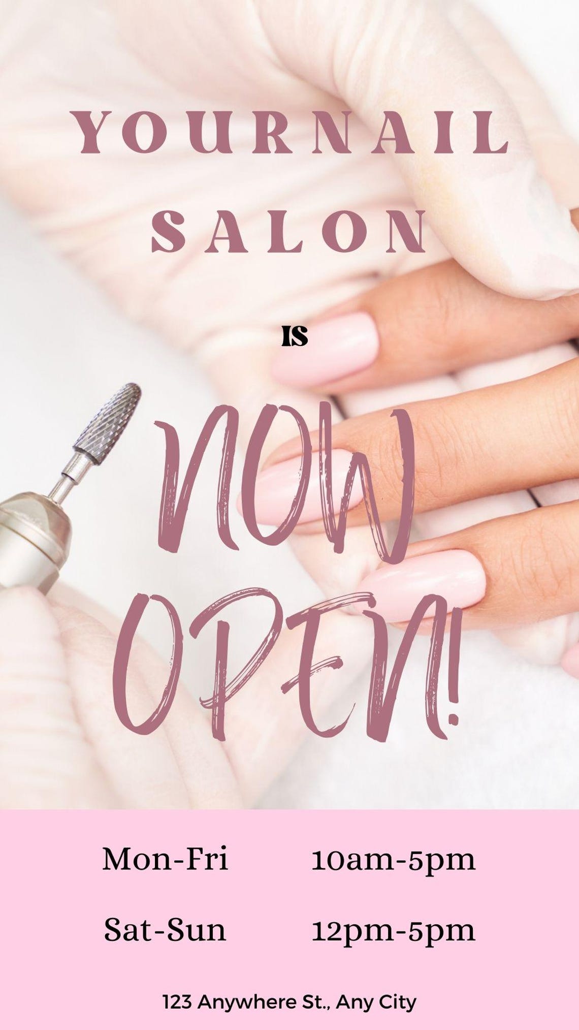 Nail Technician Salon Instagram Branding Kit , Nail Salon Instagram ...