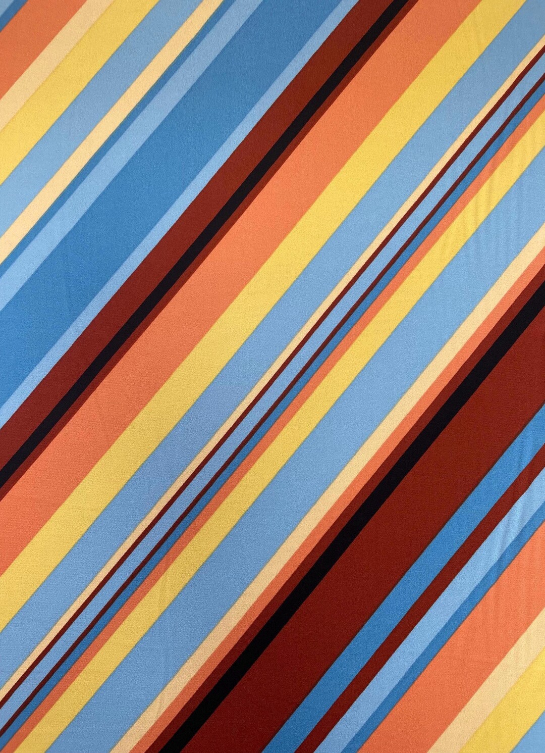Multi Stripe Polyspan Fabric, 2-way Stretch Fabric, Activewear ...