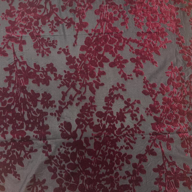 Burnout Velvet Fabric - Etsy