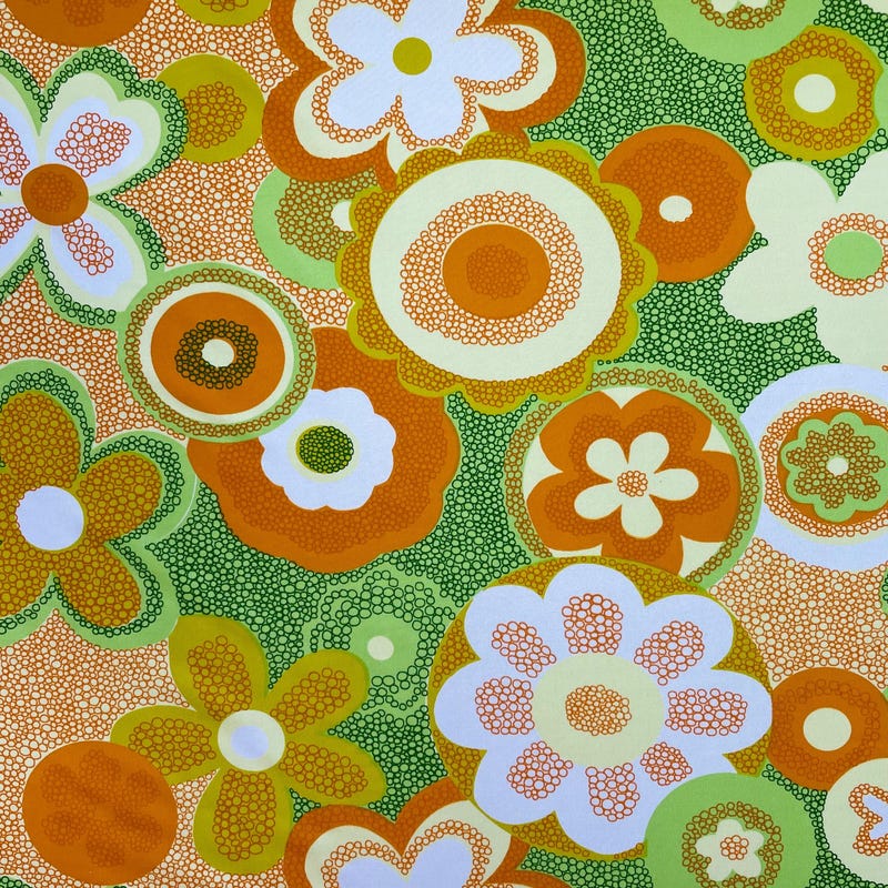 Groovy Fabric - Etsy