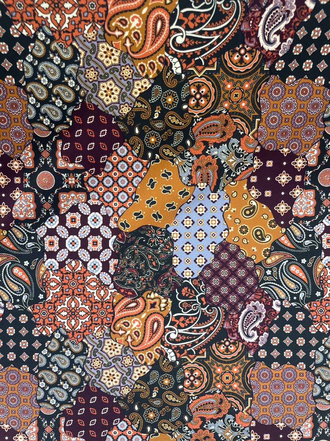 Patchwork Print Spandex Fabric, 4-way Stretch Fabric - Lycra, Swimwear ...