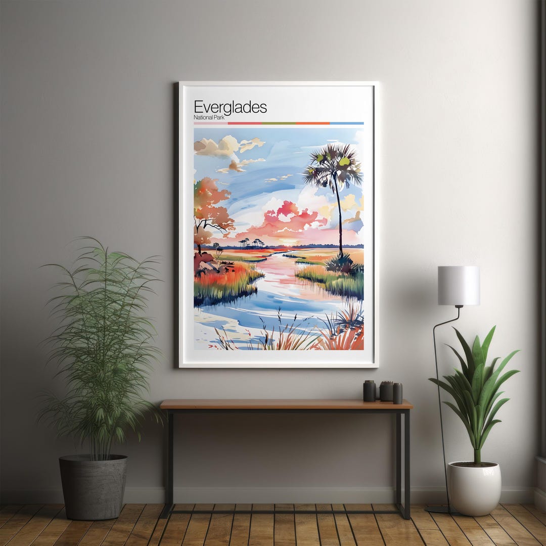 Everglades National Park Poster - Homestead Park Art Print - Florida ...