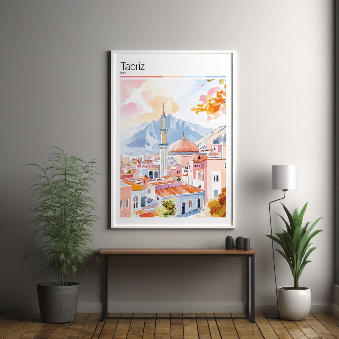 Tabriz Art Print - Tabriz Travel Poster / Iran Wall Art Print / Iran ...