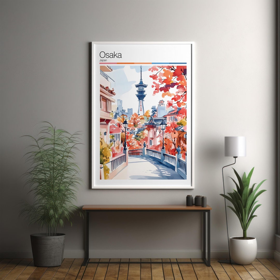 Osaka Art Print - Osaka Travel Poster / Japan Wall Art Print / Japan ...