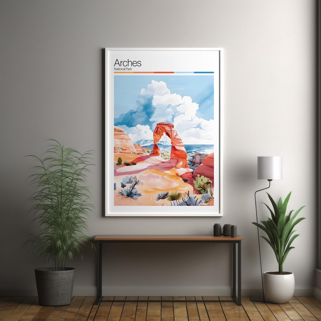 Arches National Park Art Print - Moab Park Poster - Utah Park Print ...