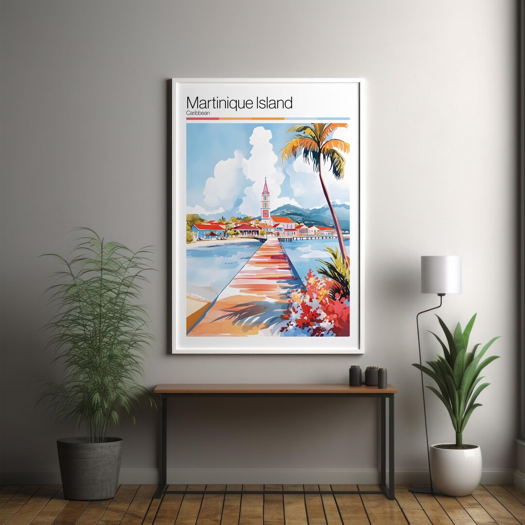 Martinique Island Travel Poster - Martinique Island Art Print ...