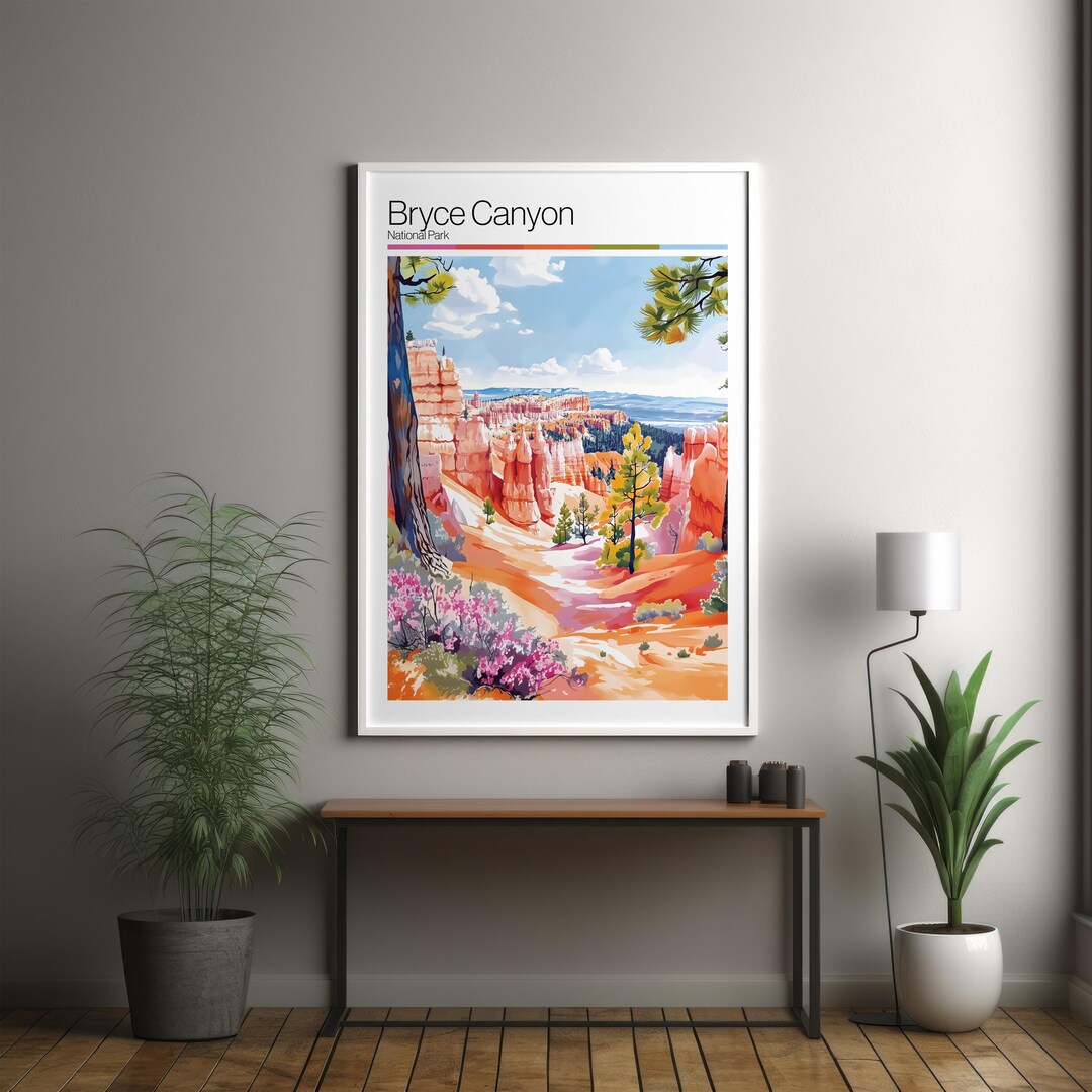 Bryce Canyon National Park Art Print - Bryce Park Poster - Utah Park ...