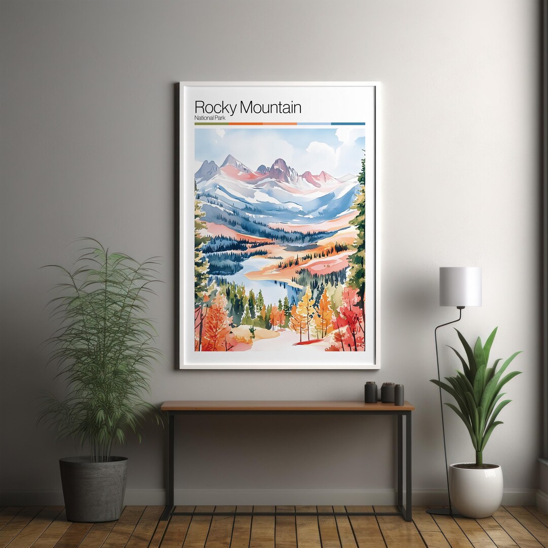 Rocky Mountain National Park Poster - Estes Park, Grand Lake Art Print ...