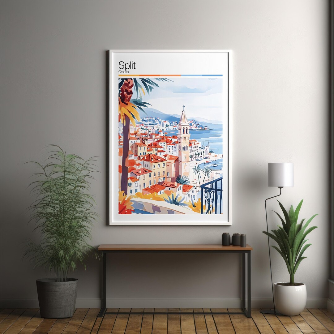 Split Poster - Split Travel Print / Croatia Wall Art Print / Croatia ...