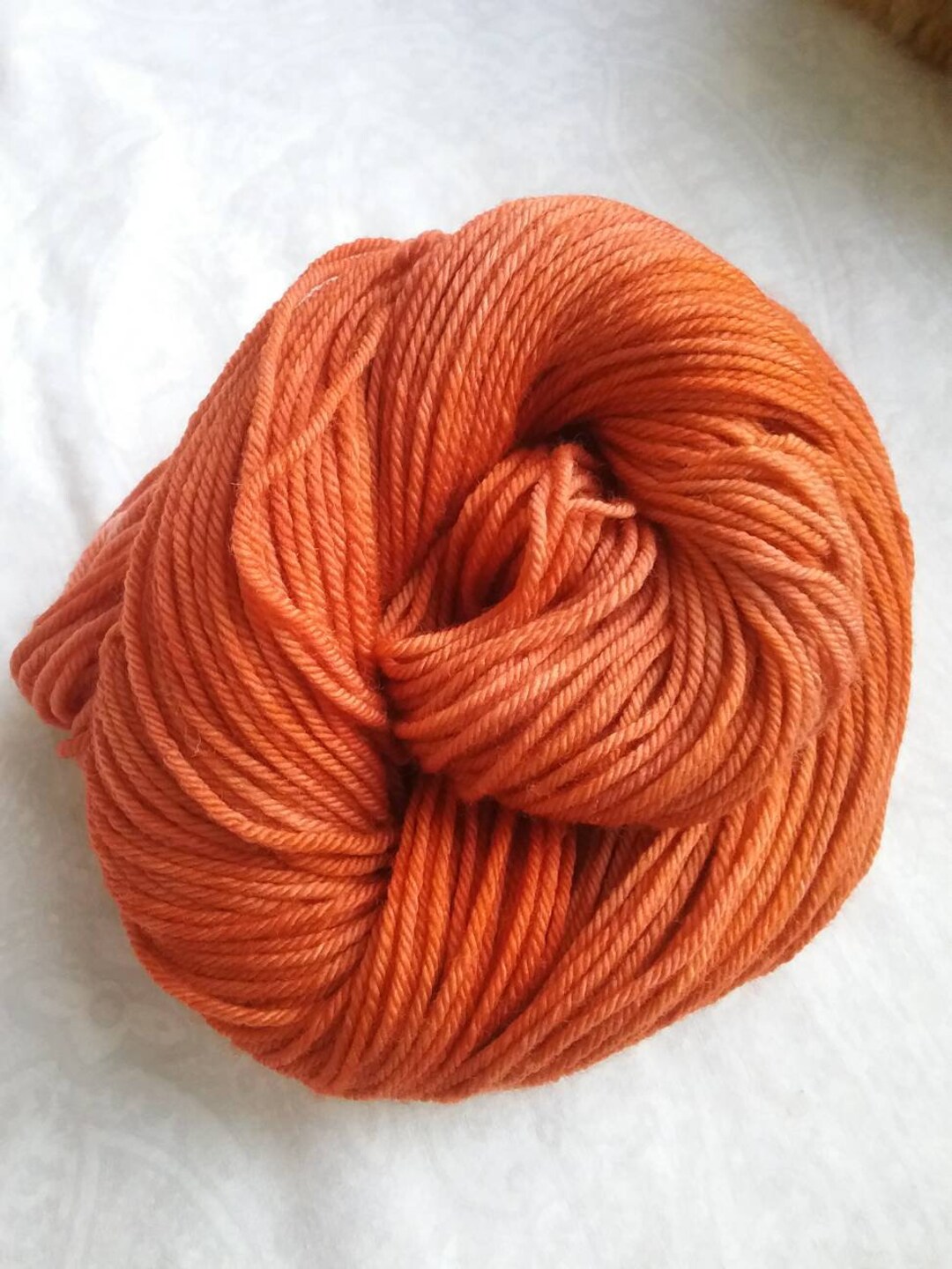 Orange Blaze (PRE-ORDER), Rich Orange Semi-solid, Hand-dyed Superwash ...