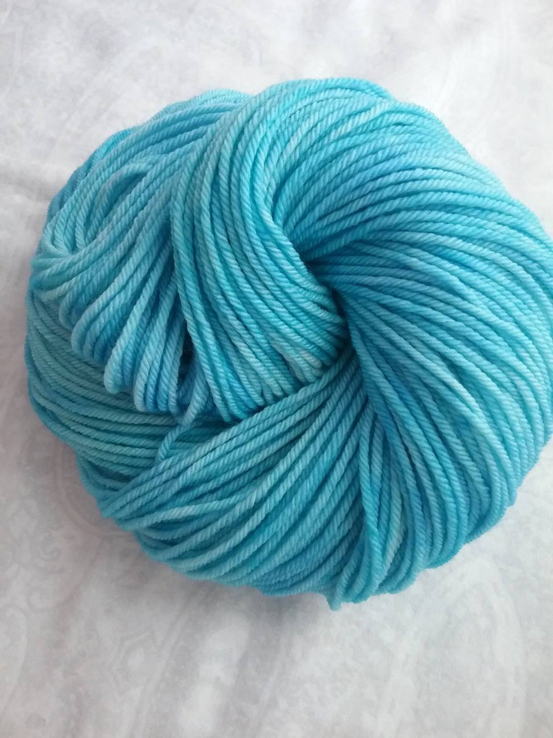 Lagoon (PRE-ORDER), a Bright, Tropical Blue Tonal, Hand Dyed Yarn ...