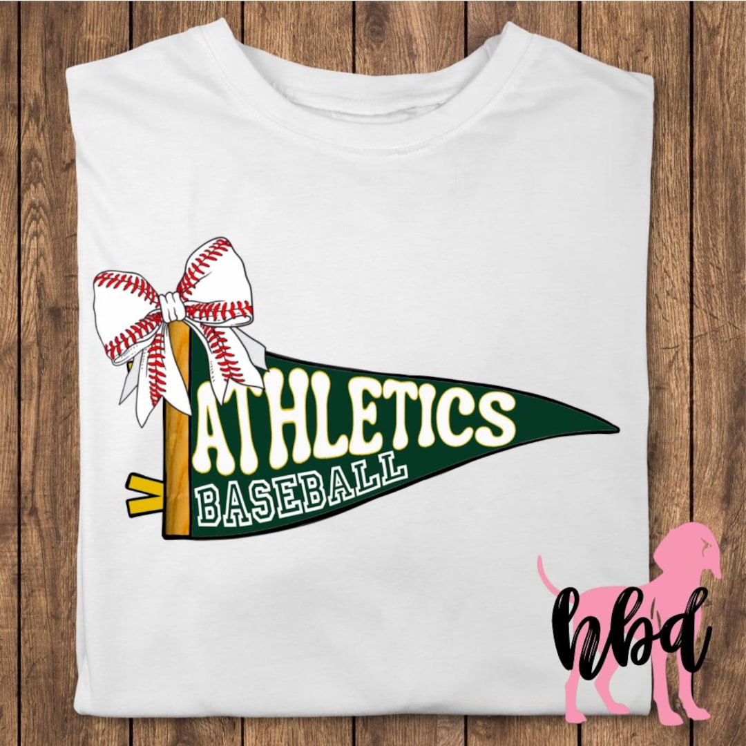 Athletics as Pennant Flag Bow PNG File Set of 2 - Etsy