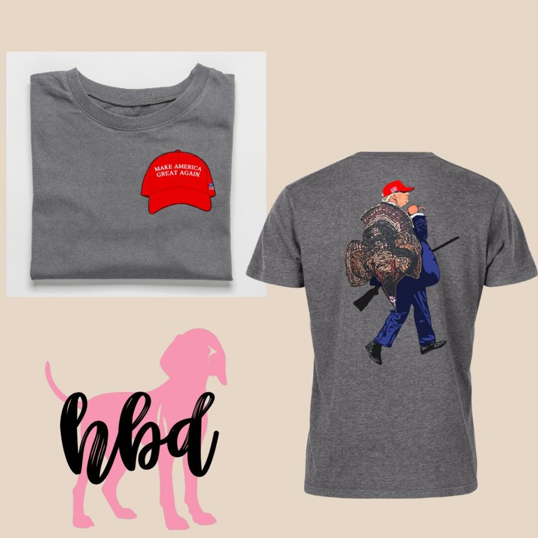 Trump Turkey Hunting Maga Hat PNG Files Set of 2 - Etsy