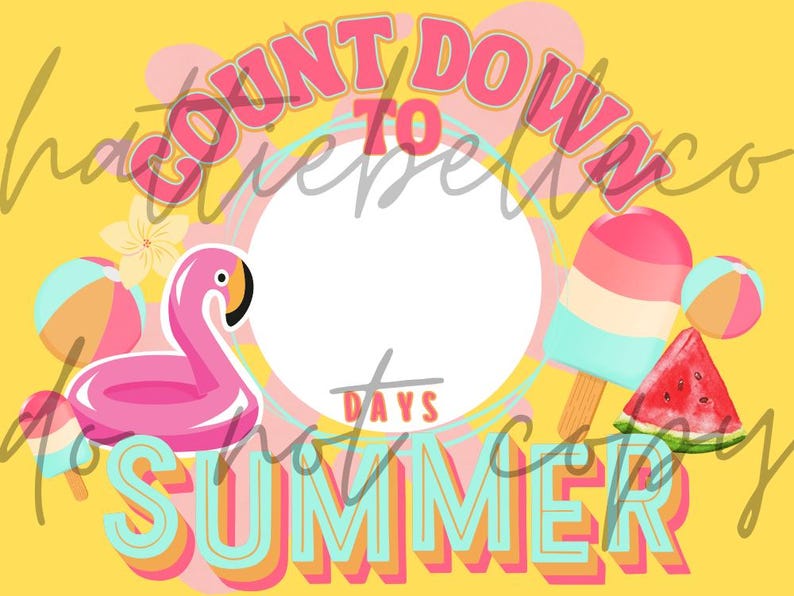 Countdown to Summer Days Till Summer Printable PNG File - Etsy