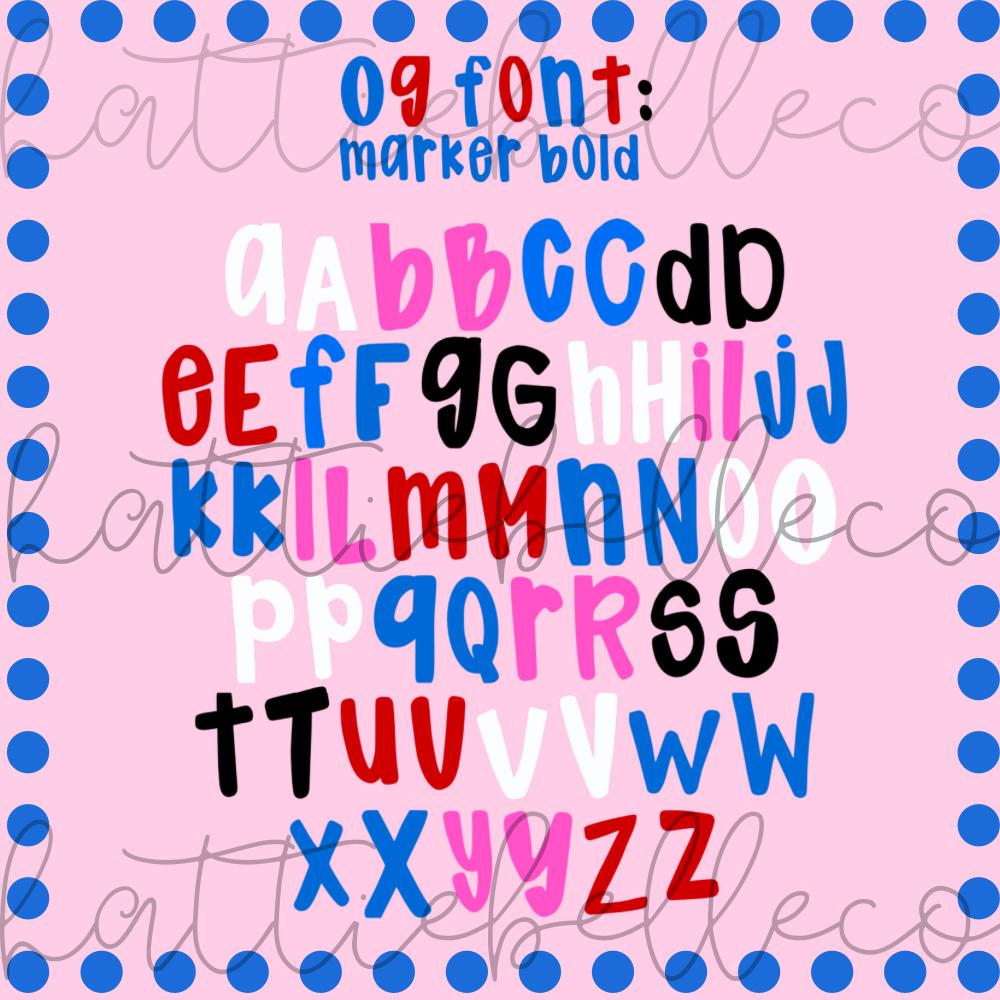 Og Handwriting Marker Bold Font Handwritten Drawn - Etsy