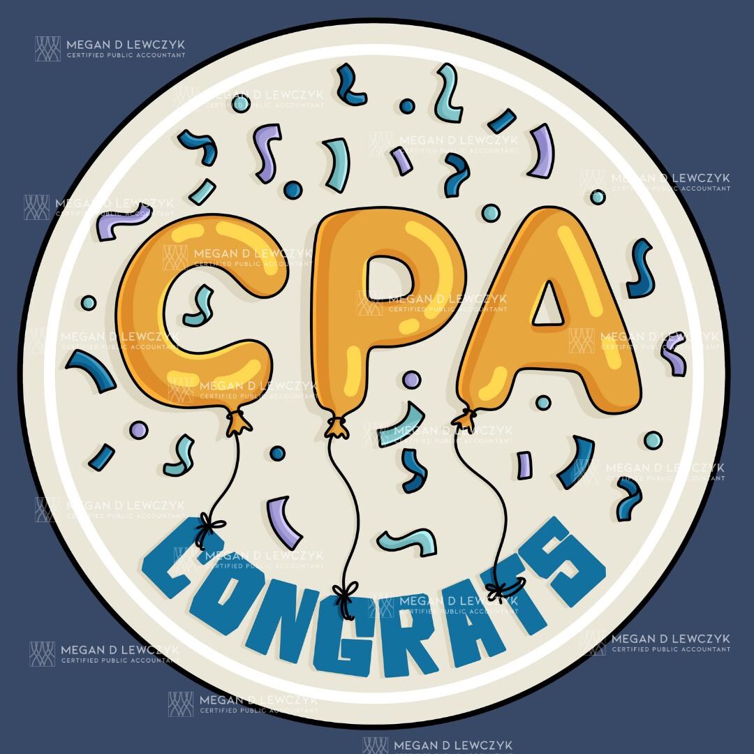 CPA Congrats Balloon Sticker | Gift for a Newly Licensed Certified ...