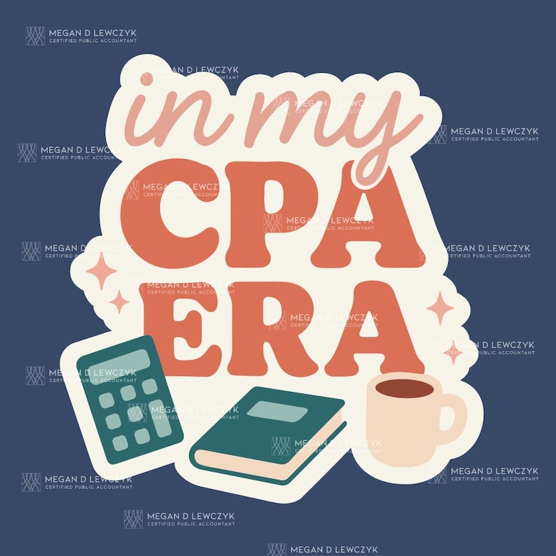 In My CPA Era Sticker | Cute Vinyl Decal for CPA Exam Candidates ...