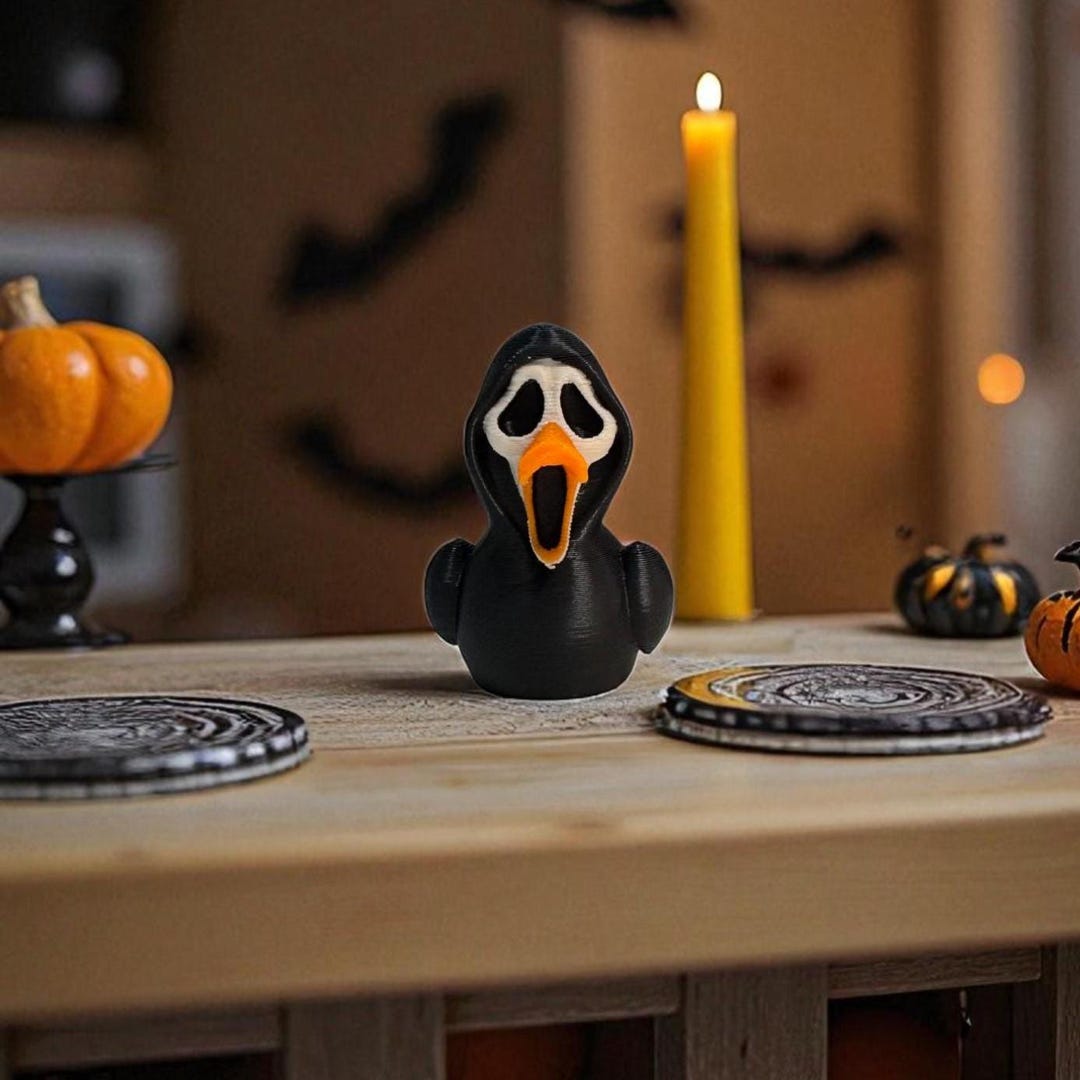 2.5inches Scream Duck-collectible 3dprinted Duck- Halloween Duck - Etsy