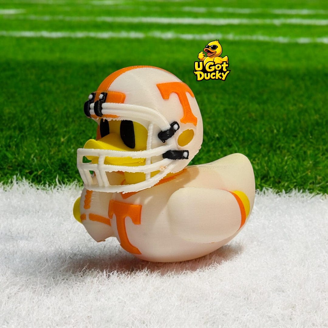 2.5 Inches Football Duck-tennessee Duck-collectible 3dprinted Ducks - Etsy