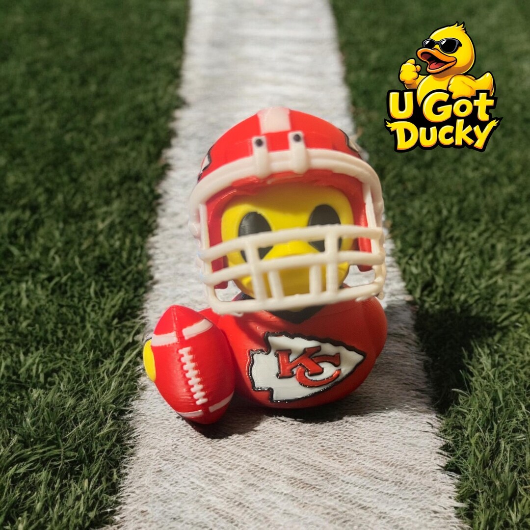 3 Inches Football Duck-kansas Ducks-collectible 3dprinted Ducks - Etsy