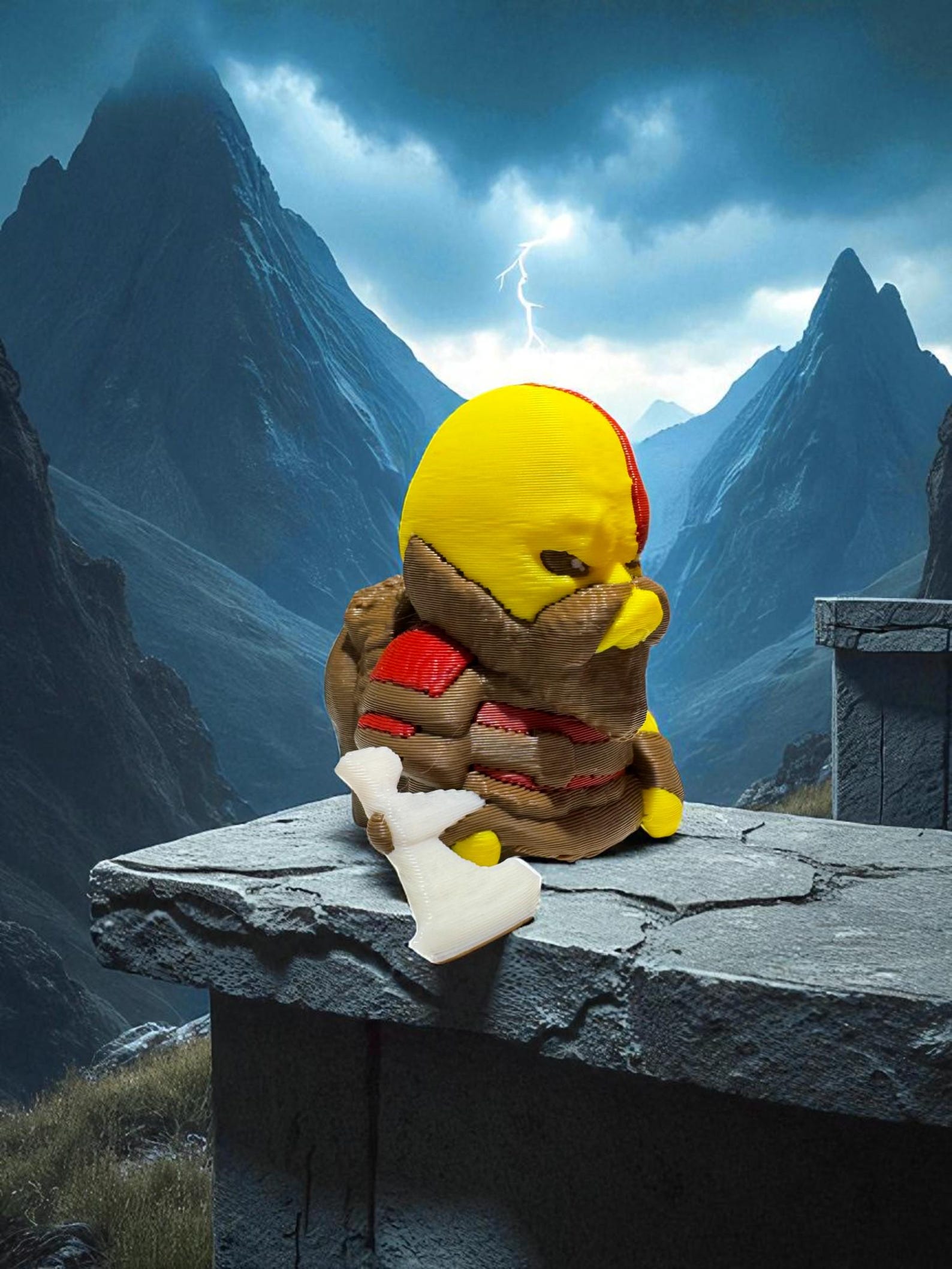 2.5inches Video Game Inspired -collectible 3dprinted Duck- Gaming Duck ...
