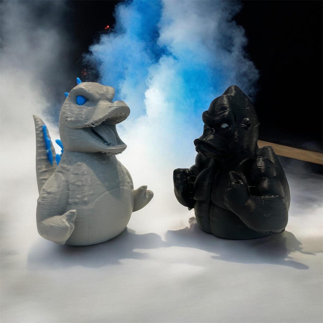 2.5 Inches Godzilla Vs King Konginspired Duck-collectible 3dprinted ...