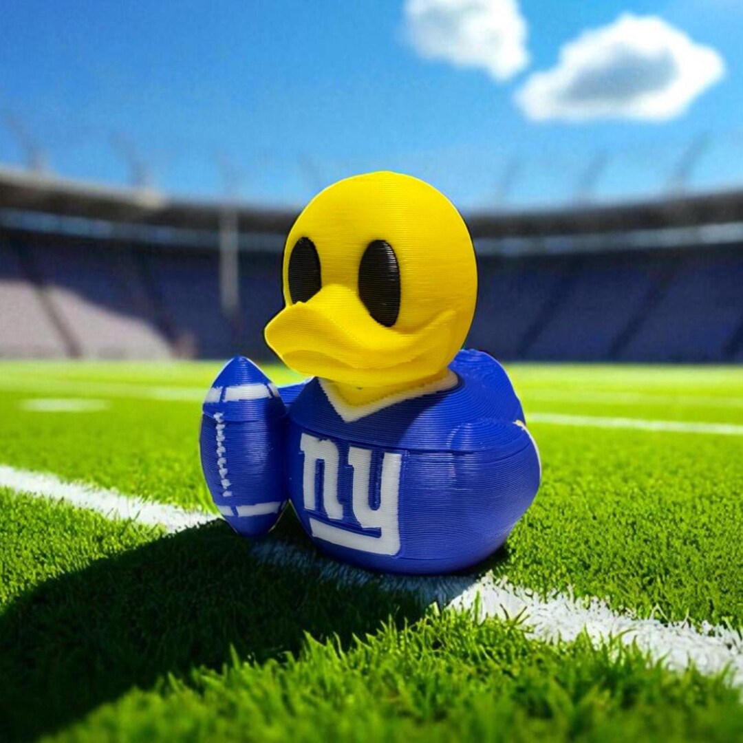 2.5 Inches Football Duck-new York Duck-collectible 3dprinted Ducks - Etsy
