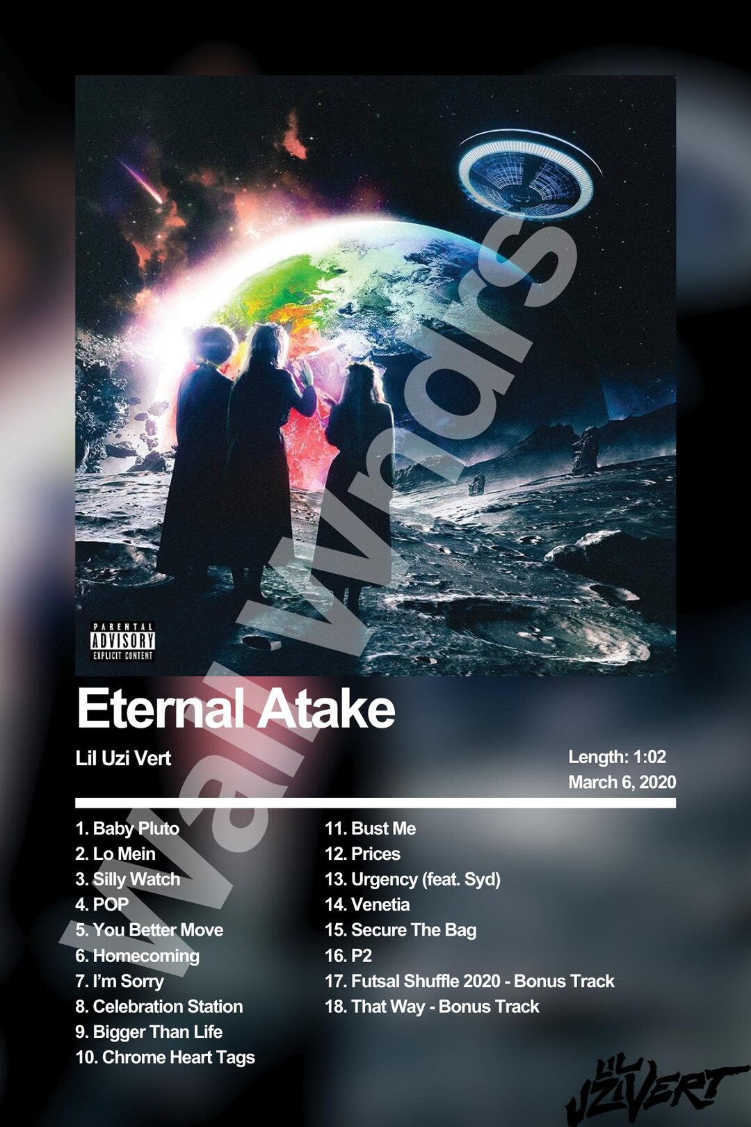 3 in 1 Lil Uzi Vert Digital Download - Eternal Atake, LUV Vs. the World ...