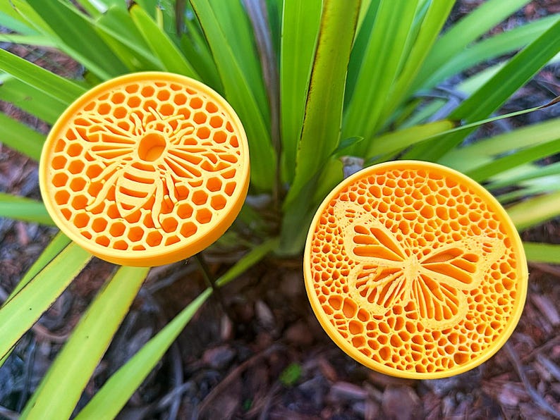 Bee & Butterfly Water Cups: 3D Printed Garden Watering Station With ...