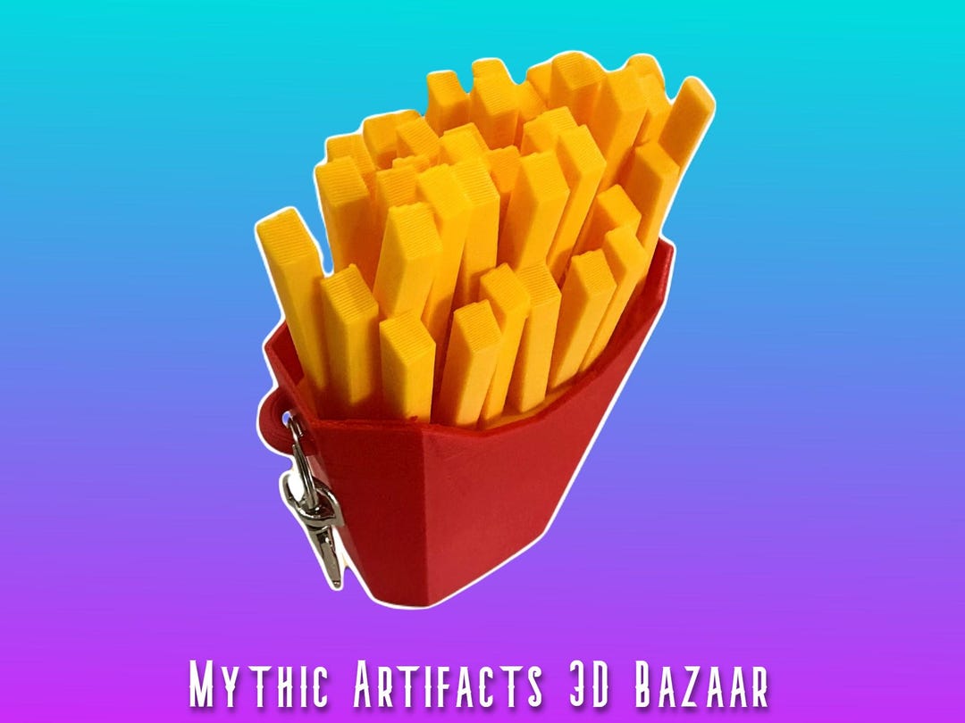 French Fries Keychain - Loot - Backpack Toy - Choose Your Colors! - Etsy